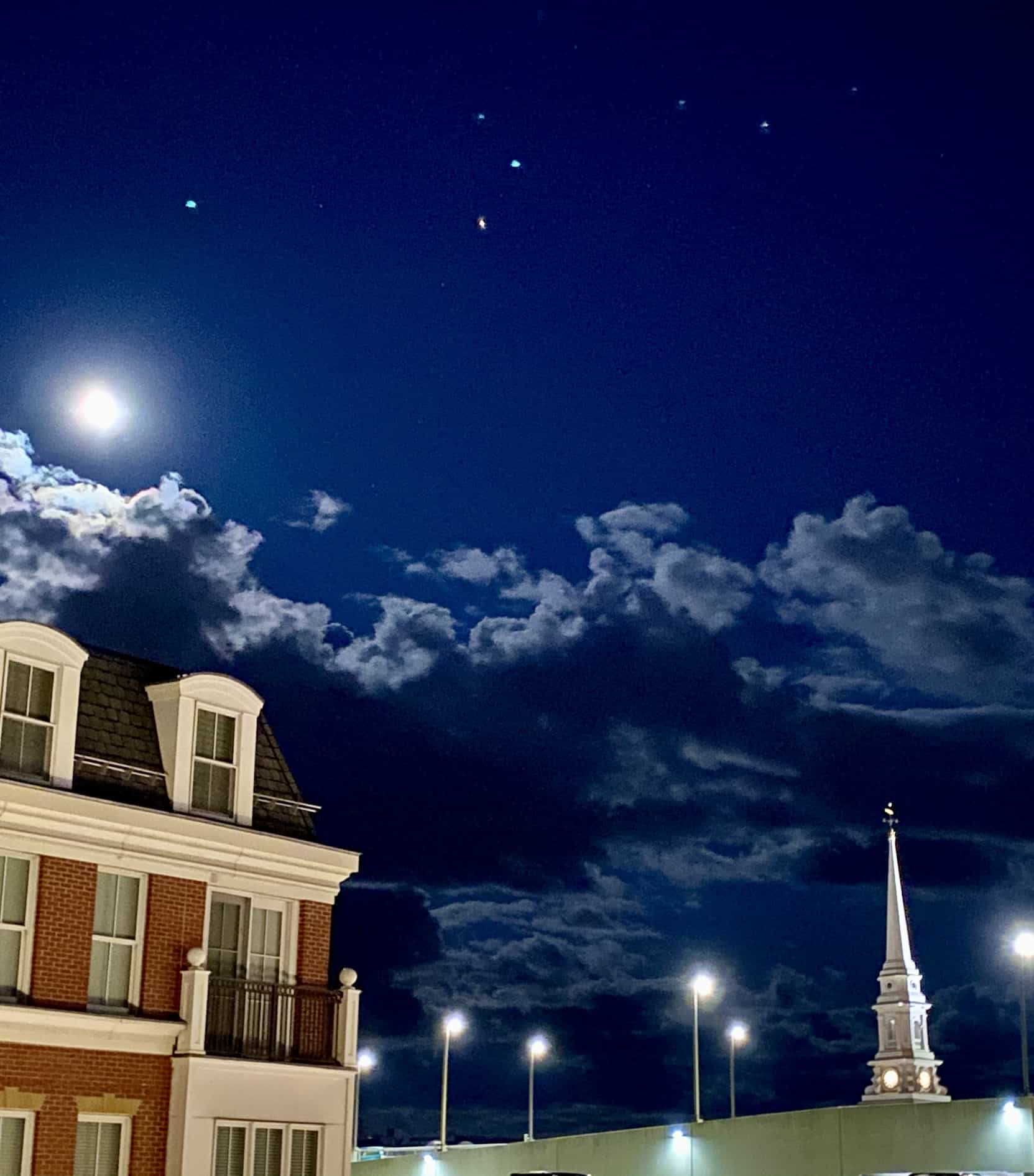 © Photo: Moon Rising over North Church | PortsmouthNH.com