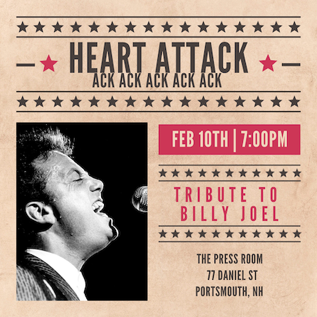 Club Listings, Music: Heart Attack Ack Ack Ack Ack Ack (Billy Joel ...
